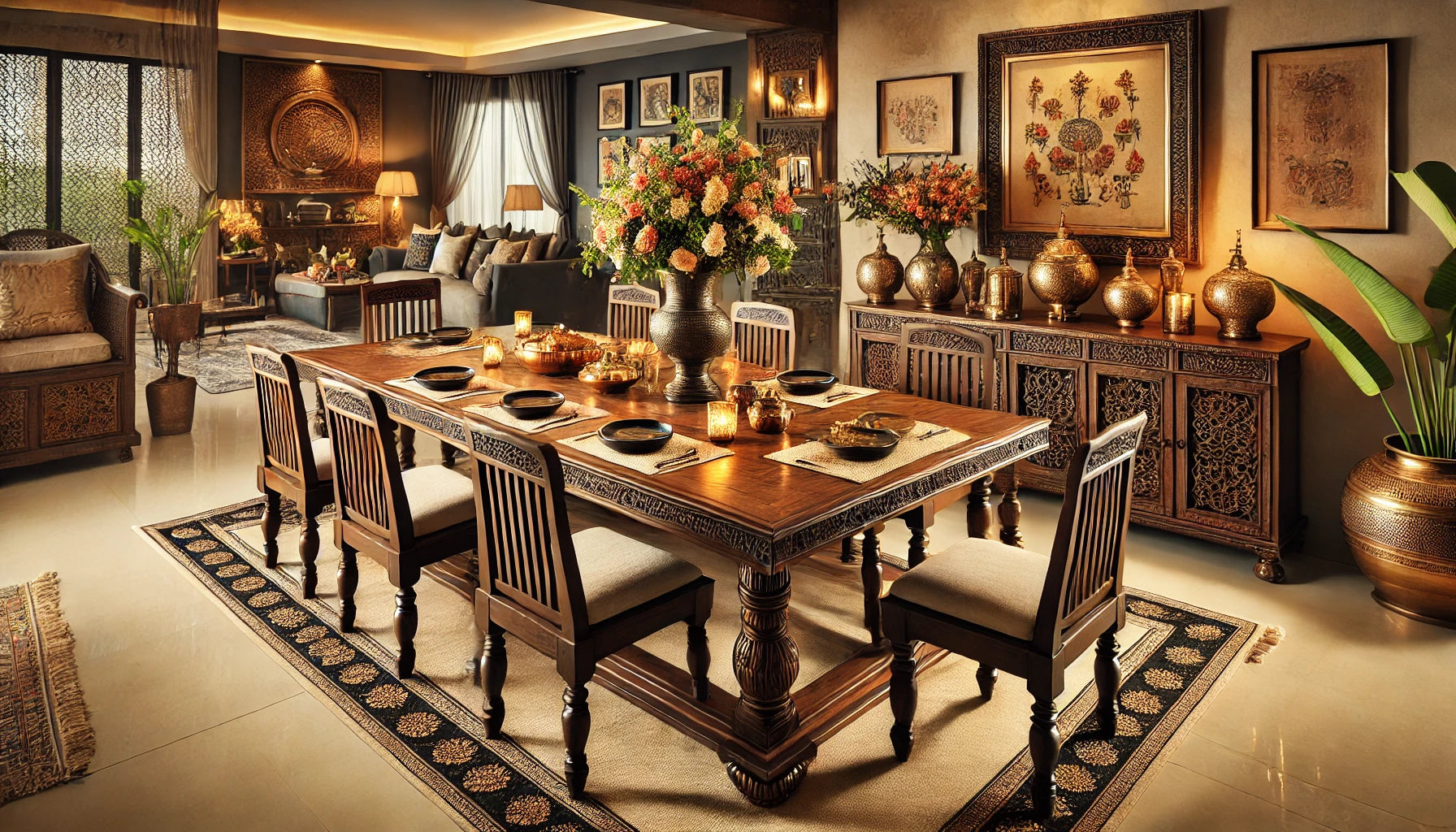 Dining Table Designs for Indian Family Gatherings – Lakdi Furniture ...