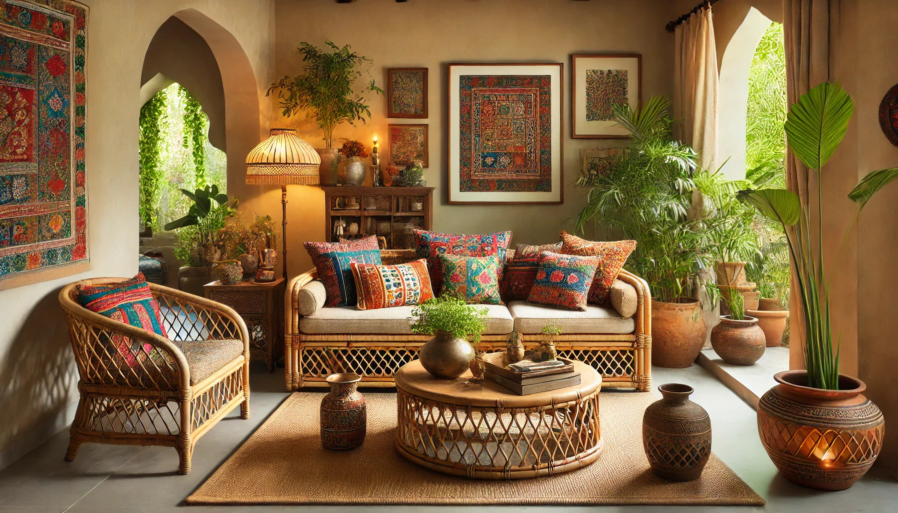 How to Incorporate Rattan Furniture into Indian Home Decor - Lakdi ...
