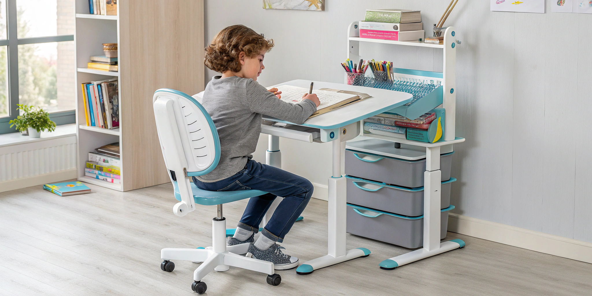 Ergonomic Study Desks for Kids – Focus & Posture Boost – Lakdi ...