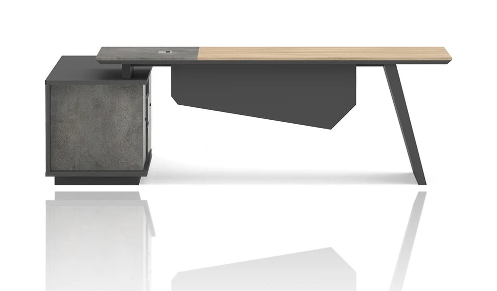 Director L-Shape Table Luxury Modern Office Desk with Made in MDF and