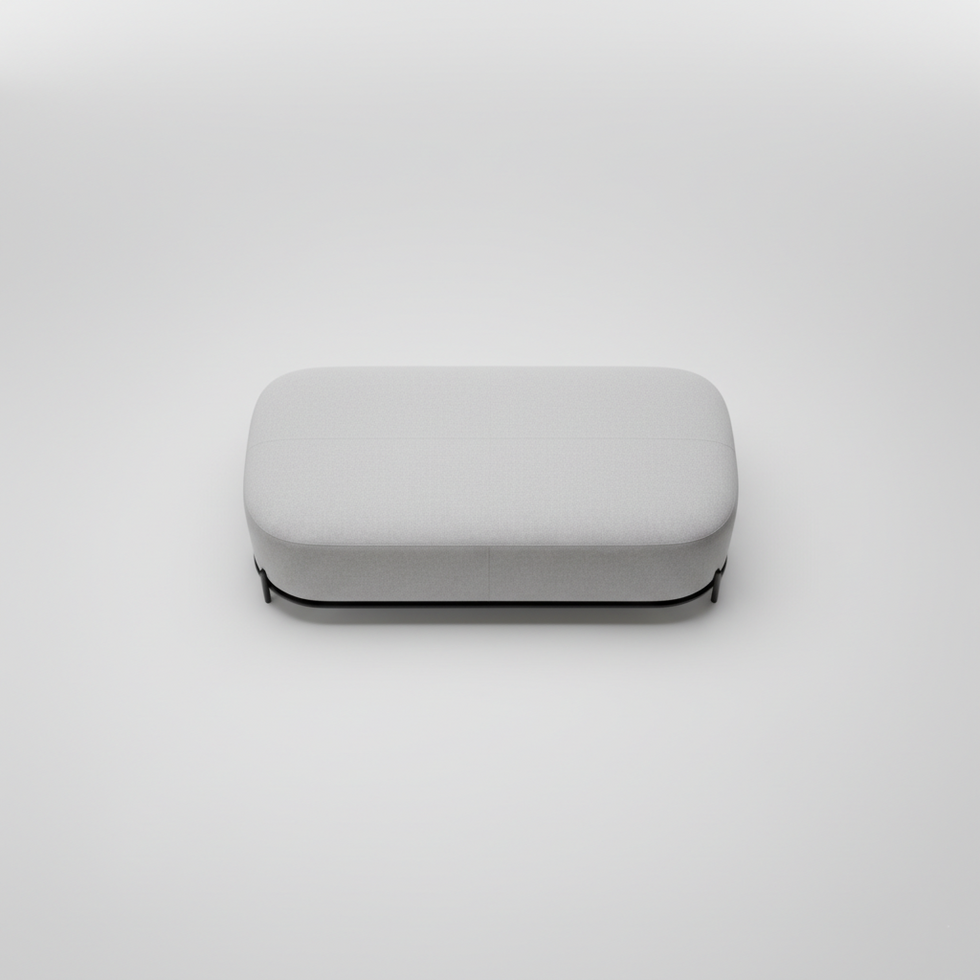 Modern Grey Ottoman & Pouf – Minimalist Seating – Lakdi.com - Furniture ...