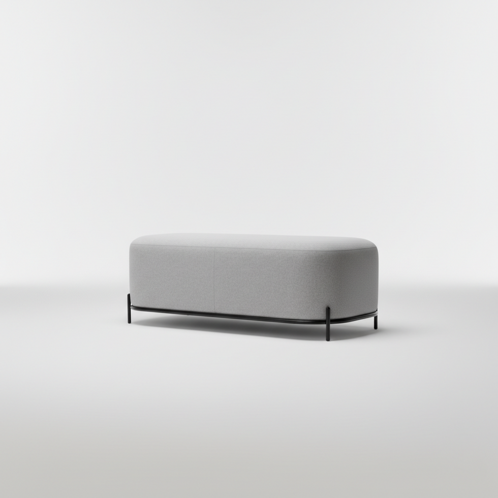 Modern Grey Ottoman & Pouf – Minimalist Seating – Lakdi.com - Furniture ...