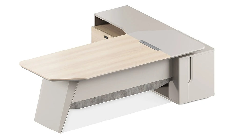 Director L-Shape Table Luxury Modern Office Desk with Made in MDF and ...