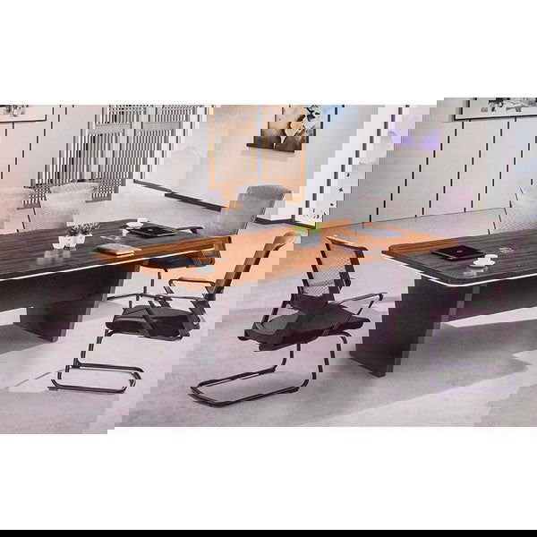 Conference Table with Modesty & Gable End with PVC Edge banded