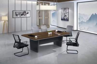 Conference Table with Modesty & Gable End with PVC Edge banded