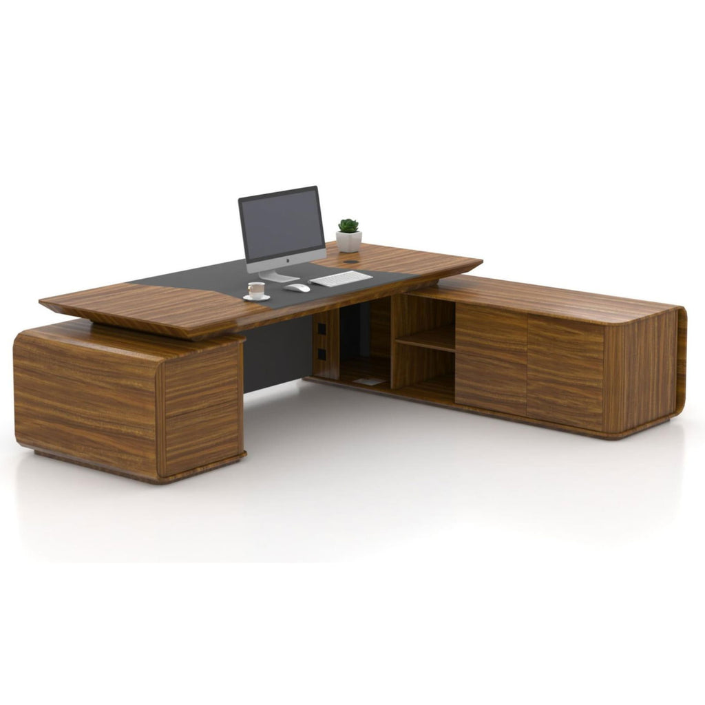Director L-Shaped luxury Design for office Table Large Size Made in MD