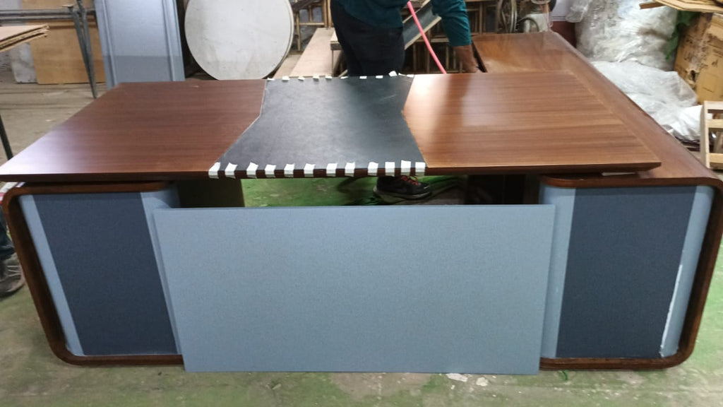 Director L-Shaped luxury Design for office Table Large Size Made in MD