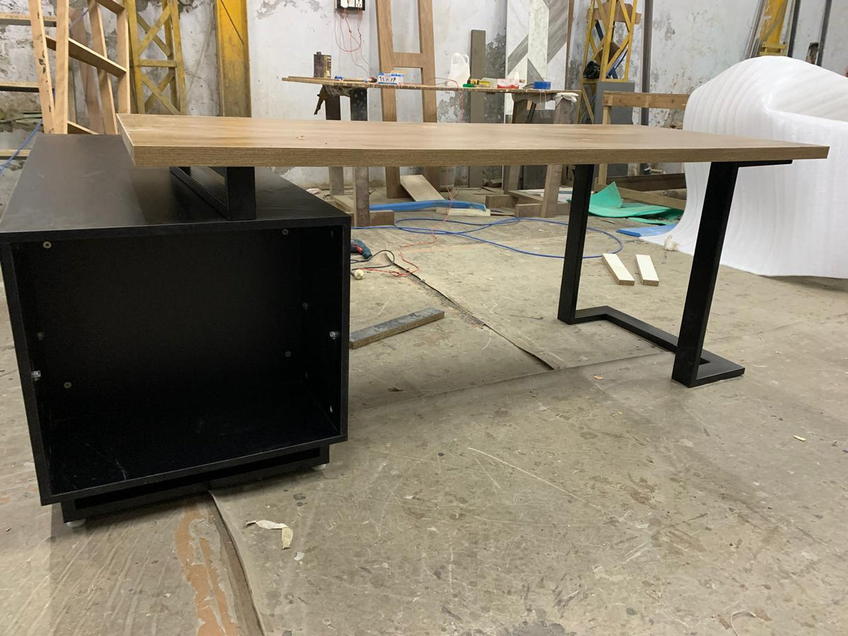 Commanding Presence: Director Table with 2 Drawer Collection