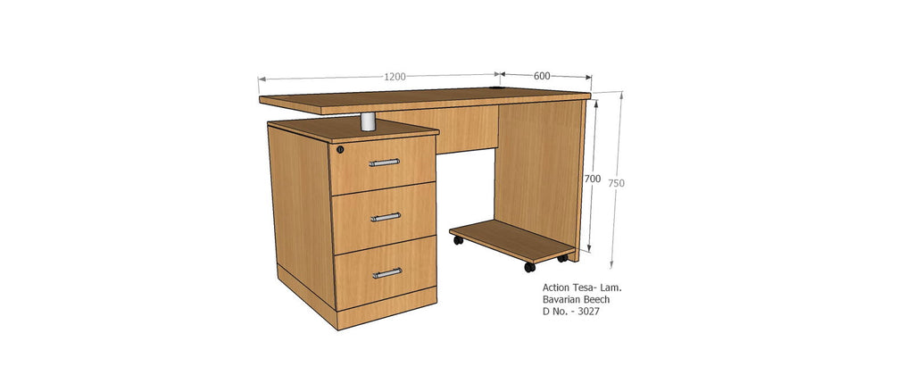 Computer Table with Study Table | Modular Computer Table