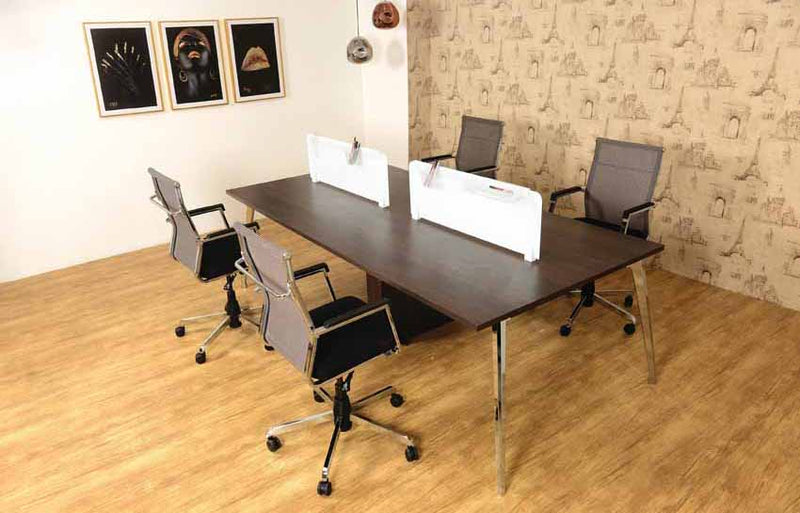 Cluster Workstation table with Acrylic Based
