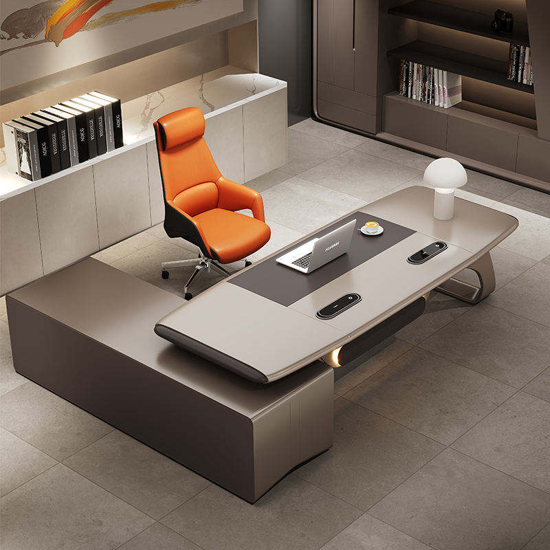 Luxury High-End Modern L Shape Director and Executive Office Desk High ...