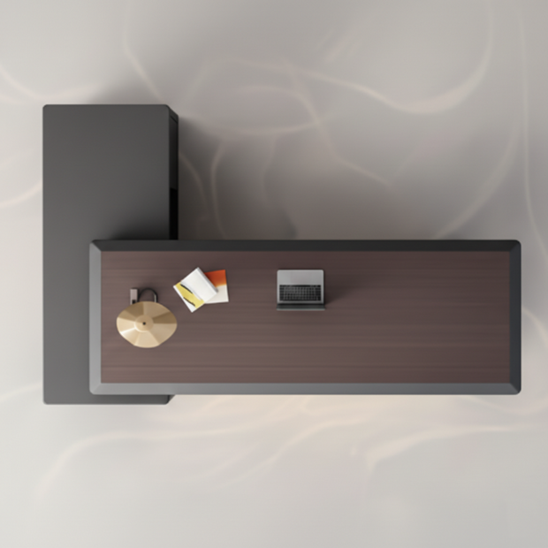 Luxury Modern Director Office Table with Storage & Panel Unit – Lakdi ...