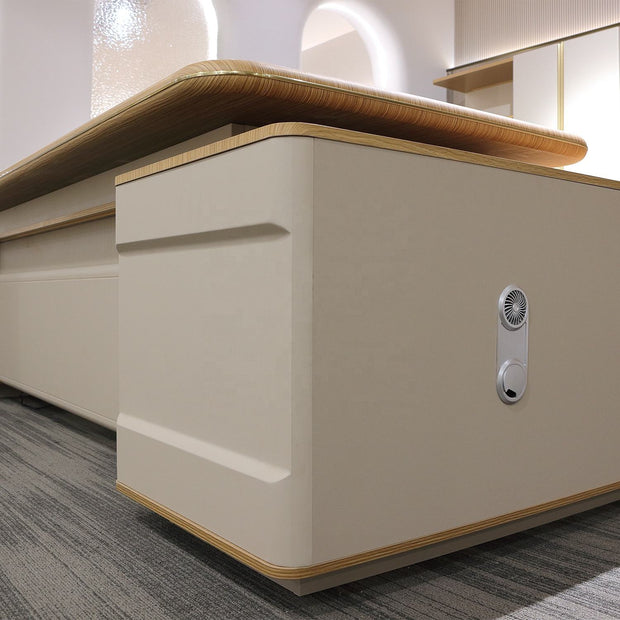 Modern Executive Office Desk with Storage | Premium Director Table ...