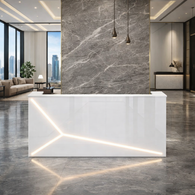 Reception Table for Office Modern Simple Small Counter Made in MDF wit ...