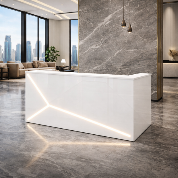 Reception Table for Office Modern Simple Small Counter Made in MDF wit ...