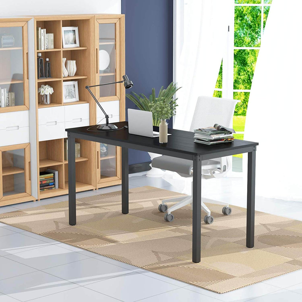 Wooden Computer Table | Wooden Workstation Table | Office Computer ...