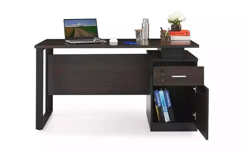 Wooden & Metal Modern Design Office Computer Table Desk