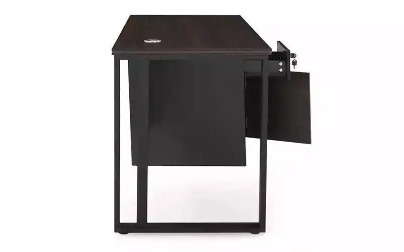Wooden & Metal Modern Design Office Computer Table Desk