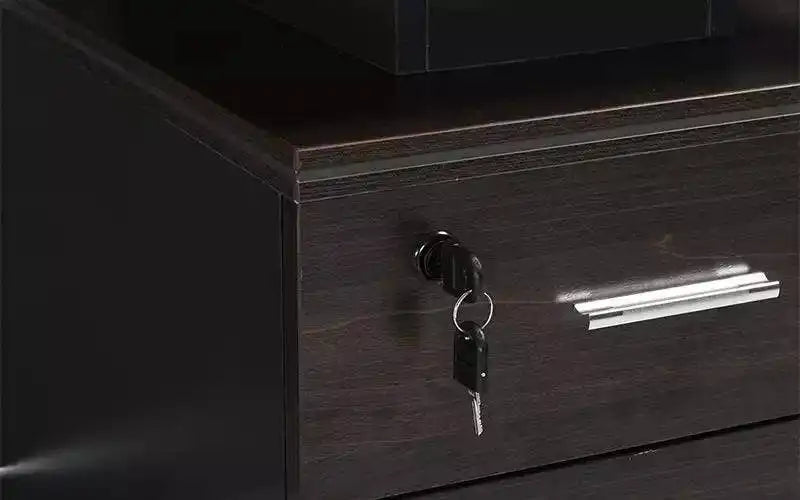 Wooden & Metal Modern Design Office Computer Table Desk